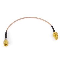 China Low Loss RG316 Extension FPV Antenna Cable SMA female to 2 SMA male RF Coax Crimp Cable Adapter for sale