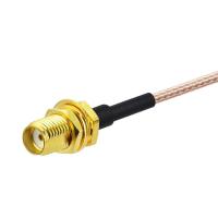 China Low Loss RG316 Extension FPV Antenna Cable SMA female to 2 SMA male RF Coax Crimp Cable Adapter for sale