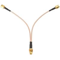 China SMA Female to 2 SMA Male RF Coax Crimp Adapter RG316 Extension FPV Antenna Cable for in -40- 85°C Temperature Range for sale