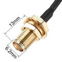 China SMA Female to 2 SMA Male RF Coax Crimp Adapter RG316 Extension FPV Antenna Cable for in -40- 85°C Temperature Range for sale