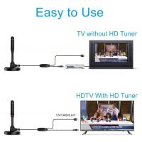 China HD Indoor Amplified Digital TV Antenna 200 Miles Ultra HDTV with VHF / UHF Amplifier Quick Response Indoor Outdoor Antenna Set for sale