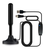 China UHF 470-860Mhz Signal Booster Magnetic Rubber Barrel HDTV Digital Indoor TV Antenna for sale