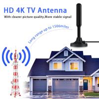 China UHF 470-860Mhz Signal Booster Magnetic Rubber Barrel HDTV Digital Indoor TV Antenna for sale