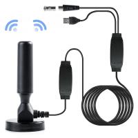 China 170-860MHz Frequency Range Indoor TV Antenna DVB-T Amplified 5dBi 50 Miles Range 1080P High Definition Digital Freeview for sale