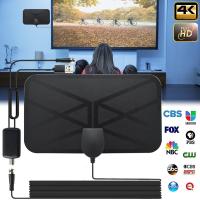 China Indoor Digital TV Antenna with 4K 1080p Signal Booster 50-80 Mile Range Targeted for TV signal Receiver for sale