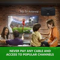 China Indoor Digital TV Antenna with 4K 1080p Signal Booster 50-80 Mile Range Targeted for TV signal Receiver for sale