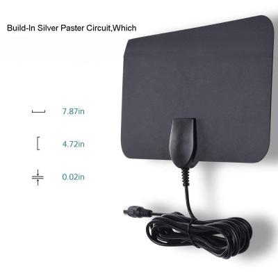 China 50 Miles Range Amplified HD Digital Indoor Booster Amplifier Signal TV Antenna For Smart TV for sale