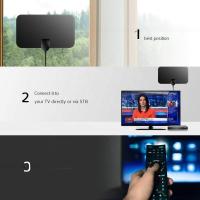 China 50 Miles Range Amplified HD Digital Indoor Booster Amplifier Signal TV Antenna For Smart TV for sale