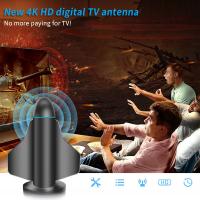China UV Protected ABS Iron Material Black Smart Digital DTV DVB Indoor TV Antenna for UHF VHF HD 8K 4K 1080P View HDTV Channels for sale