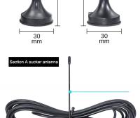 China Black High Gain Barrel Antenna for Digital HDTV Omni Signal Amplifier Waterproof Outdoor TV Antenna for sale