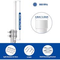 China LoRa Fiberglass Antenna 868MHz 915MHz Omni directional 5.8dbi 6dBi 8dbi 10dbi Fiberglass Antenna for sale