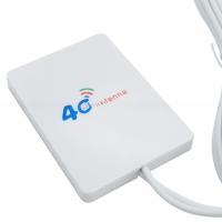 China 4G LTE Antenna RPSMA TS9 CRC9 Connector 4GHz LTE Router White mobile network Antenna External Antenna for sale