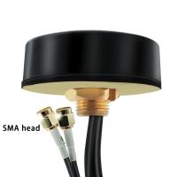 China Impedance 50ohm Cable RG174 Pure Copper Waterproof Screw Mount Satellite Navigation GPS/Glonass Antenna for sale