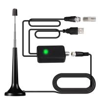 China Active HD 25dBi Indoor  Pull Rod TV Antenna with USB Amplifier Hot DVB-T DTMB HDTV Antenna for sale