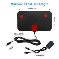 China Amplified HD Digital TV Antenna with 150 Miles Range Signal Booster Support 4K 1080p HDTV for sale