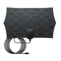 China Hexagonal television antenna DVB-T DVB-T2 antena amplifier hdtv aerial indoor long range tv antenne VHF UHF digital tv antenna for sale