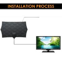 China Hexagonal television antenna DVB-T DVB-T2 antena amplifier hdtv aerial indoor long range tv antenne VHF UHF digital tv antenna for sale