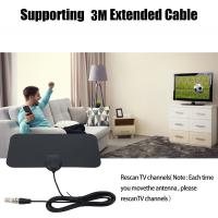 China 4K 25DBI Indoor digital tv antenna  for hdtv vhf and uhf  antenna remote control  digital DTV-2 tv antenna for sale