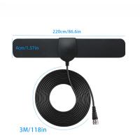 China VSWR 1.5 Frequency VHF 174-230mhz/UHF470-862mhz Full HD VHF UHF Digital Indoor TV Antenna with Signal Amplified for sale