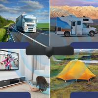 China VSWR 1.5 Frequency VHF 174-230mhz/UHF470-862mhz Full HD VHF UHF Digital Indoor TV Antenna with Signal Amplified for sale