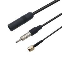 China Car Radio signal amplifier AM FM + DAB antenna extension cable Car radio audio broadcasting antenna signal booster for sale