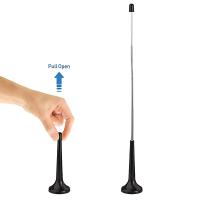 China 170-860MHz Frequency Range Indoor Retractable Pull Rod FM Radio UHF VHF Digital TV Magnetic Antenna for sale
