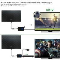 China Customized Cable Length 3m 10ft /5m 16ft Digital DVB-T TV Antenna Freeview Aerial HDTV Strong Signal Indoor UHF VHF Indoor for sale