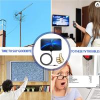 China uhf tv antenna  with signal booster long range 28dbi digital antenna indoor for sale