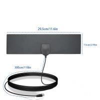 China Digital Portable HDTV 1080P TV Antenna Indoor Flat Portable TV antenna sticker for sale