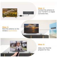 China Digital Portable HDTV 1080P TV Antenna Indoor Flat Portable TV antenna sticker for sale