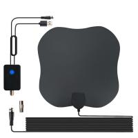 China 1080P UHF VHF Digital Indoor HD TV Antenna with Amplifier DVB-T DVB-T2 HDTV Thin Film Sticker Antenna for sale