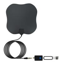 China 1080P UHF VHF Digital Indoor HD TV Antenna with Amplifier DVB-T DVB-T2 HDTV Thin Film Sticker Antenna for sale