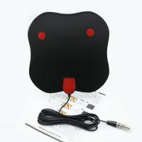 China 1080P UHF VHF Digital Indoor HD TV Antenna with Amplifier DVB-T DVB-T2 HDTV Thin Film Sticker Antenna for sale