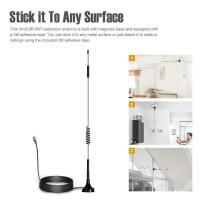 China 700-2700MHz 12dBi 2G 3G 4G LTE Magnetic Antenna TS9 CRC9 SMA Male Connector GSM External Router Antenna for sale