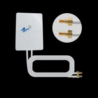 China 4G LTE antenna dual interface CRC9 small flat panel high gain router Internet card external antenna for sale