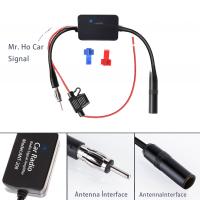 China Universal 12V Car Radio FM AM Antenna Signal Amplifier Booster 330mm FM Antenna Product Type Communication Antennas for sale
