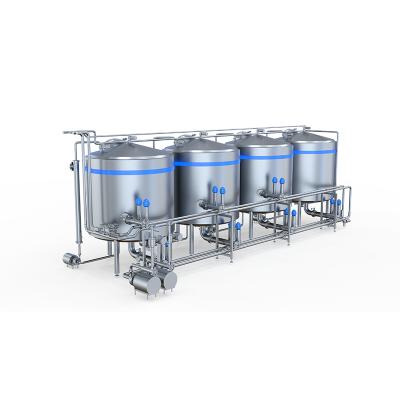China 1 - 10m3/H Liquid Food Processing Stainless Steel Cleaning CIP Station For Beverage for sale