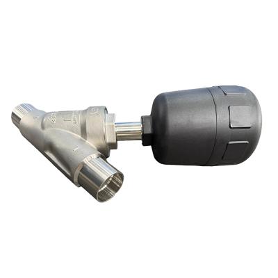 China Sanitary Pneumatic Angle Seat Valve for sale