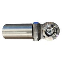 China Food Grade Stainless Steel Sanitary Manual Butterfly Valve for sale
