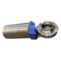 China Automatic Control Stainless Steel Sanitary Manual Butterfly Valve for sale