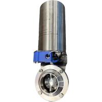 China Automatic Control Stainless Steel Sanitary Manual Butterfly Valve for sale