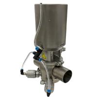 China Pneumatic Clamped Sanitary Single Seat Double Sealed Anti Mixing Valve for sale