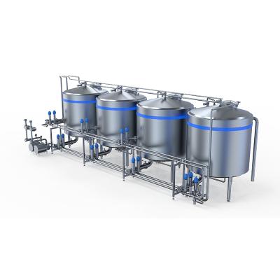 China 2 Tank CIP Cleaning System 3 Tank Clean In Place System In Food Industry for sale