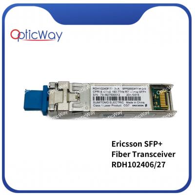 China Ericsson RDH102406/27 R1A SFP 10G DWDM 192.7THz 40km 1555.75nm CRTUAEXLAA SFP+ Fiber Transceiver for sale