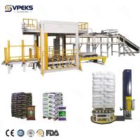 China 1000 Bags Per Hour High Level Case Packer Palletiser 1200BHP High Speed Palletizing for sale