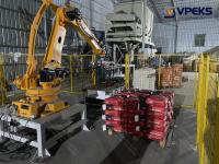 China Speed Automatic Transfer Depalletizer Machine With Robotic Arm for sale