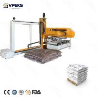 China Siemens PLC Controlled Low Level Palletizer For Palletizing Bags And Boxes for sale
