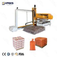 China Siemens PLC Controlled Low Level Palletizer For Palletizing Bags And Boxes for sale