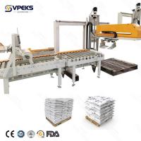 China Siemens PLC Controlled Low Level Palletizer For Palletizing Bags And Boxes for sale