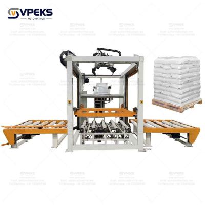 China 800-1200bags/hour Speed Heavy Duty Siemens PLC Palletizer With OMRON Sensors for sale